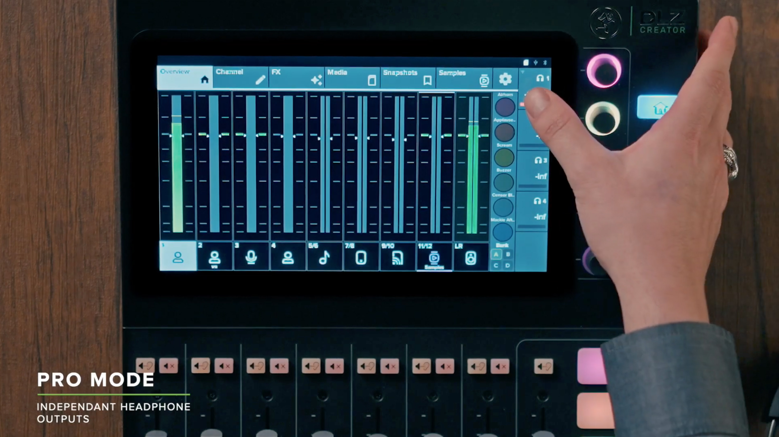 DLZ Creator 今までの概念をくつがえすデジタルミキサー Technology | MACKIE