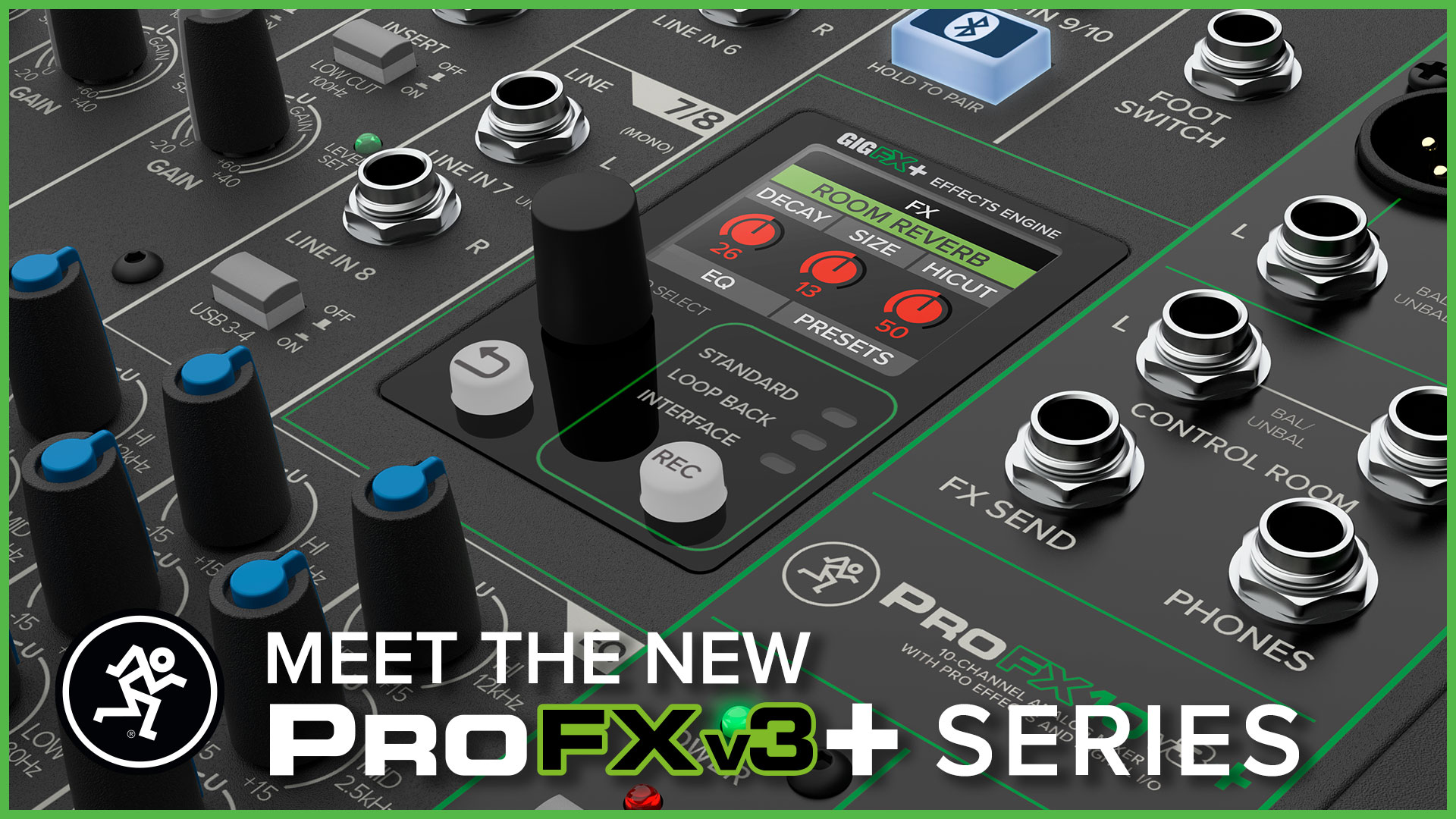 ProFX10v3+ 10-Channel Analog Mixer With Enhanced FX, USB Recording ...